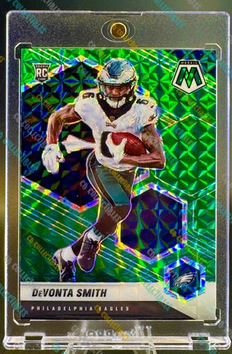 Devonta Smith RARE ROOKIE REFRACTOR COLOR MATCH CARD PANINI SP EAGLES ...