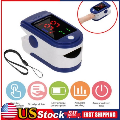 ED Finger Pulse Oximeter SpO2 Heart Rate Monitor Blood Oxygen ...