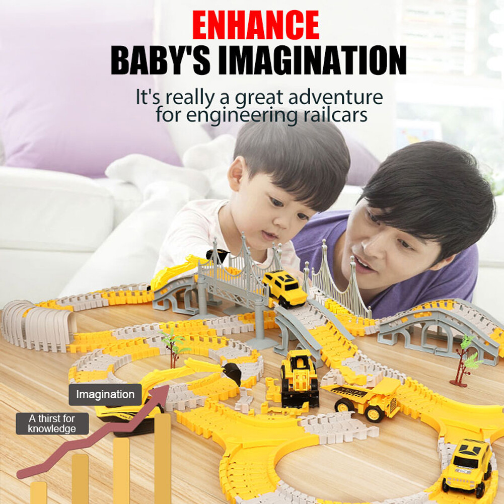 DIY Assemble Road Race Flexible Toy Car Track Suit for Children Gift ...