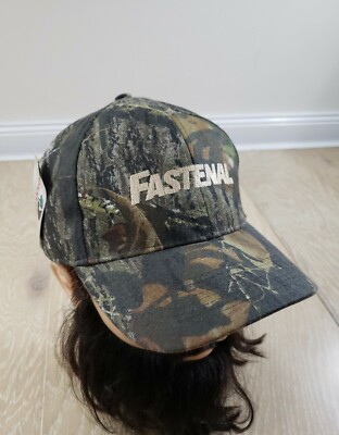 Fastenal Men's Hat Camouflage Mossy Oak Baseball Cap Hunting Camping ...
