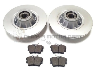 RENAULT TRAFIC MINTEX REAR BRAKE DISCS PADS + FITTED WHEEL BEARINGS ...