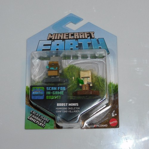 NEW Minecraft Mini Figure 2 Pack Hoarding Skeleton Crafting Villager 8 ...