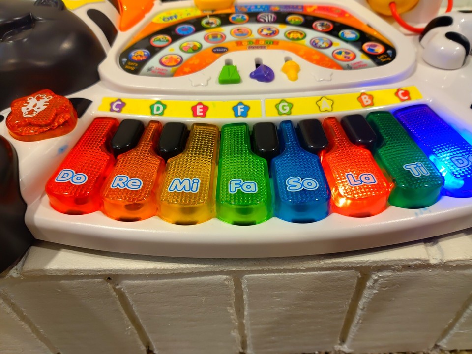 Vtech - Zebra Zoo Jamz Piano Musical Light up Instruments Microphone ...