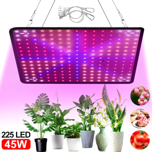 8500W 225 LED Grow Light Panel Full Spectrum Lamp for Indoor Plant Veg ...