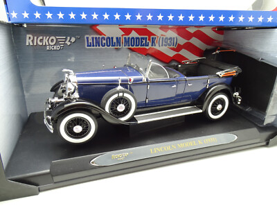 Ricko 1/18 - Lincoln Model K 1931 Bleue | eBay