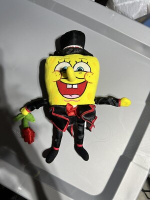 VIACOM 2006 Valentine’s Day SpongeBob Squarepants Tuxedo & Rose Plush ...