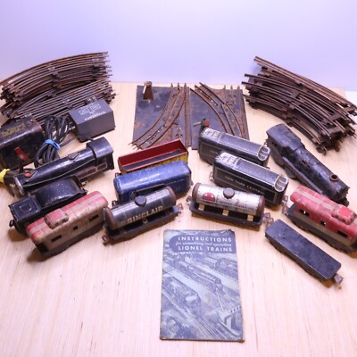 Marx Trains Lot - 2 Engines, 10 Cars, 2 Switches, 2 Rails Tracks & 3 ...
