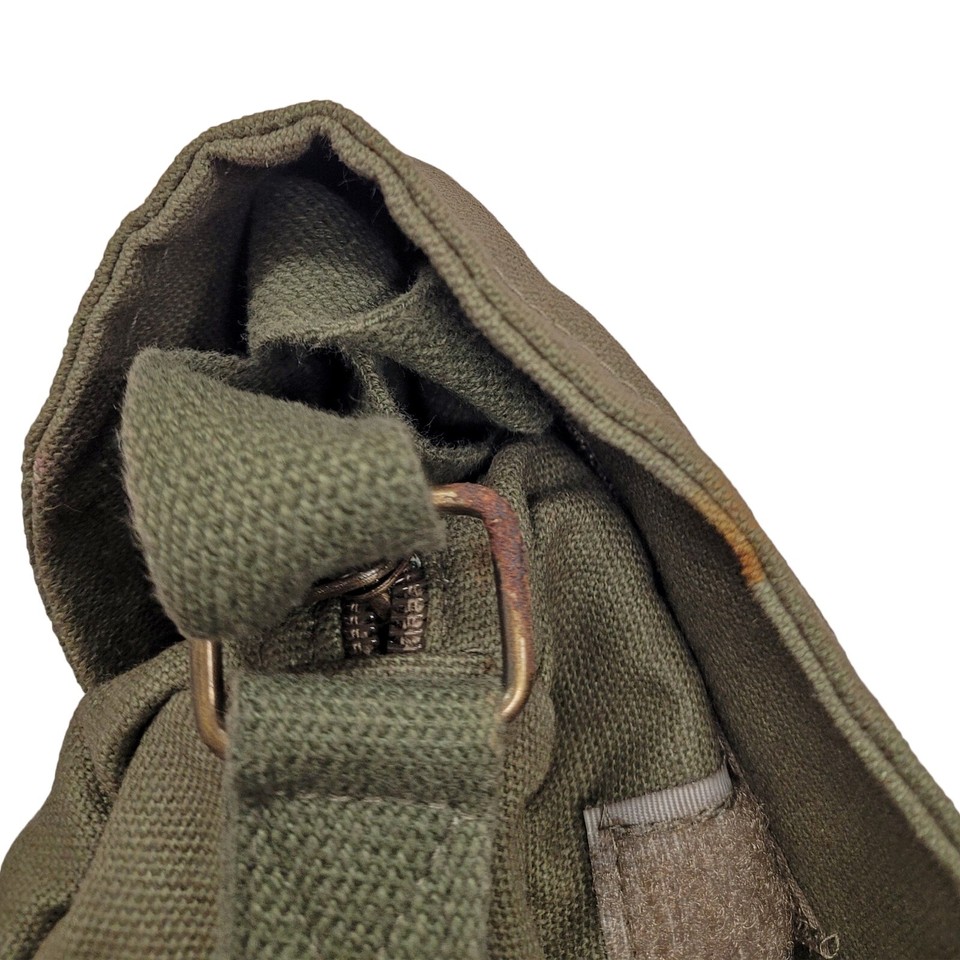 Canvas Bag Army Rucksack Military Haversack Webbing Tool Shoulder Small ...