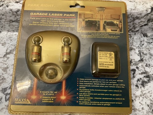 Maxsa 37312 Park Right Dual Laser Garage Laser Park System For 2 Cars ...