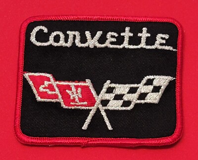 Vintage Red and Black Corvette Patch | eBay