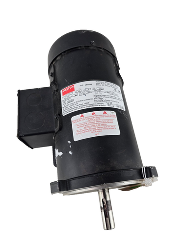 DAYTON 2M168A PMDC Motor 1/2HP 1750 RPM 90VDC 56C FRAME TEFC Face Base ...