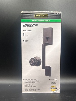 Defiant Matte Black Entrance Handle (EL1085669) | eBay