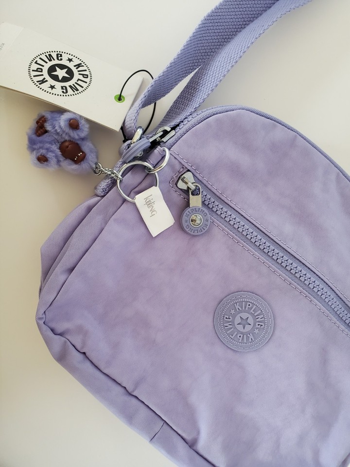 Kipling Purple Lilac Crossbody Bag Purse Small Adjustable Strap, New ...
