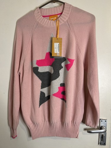 Brodie Wispr Cashmere Star Jumper – Pink – Size Large – New With Tags ...
