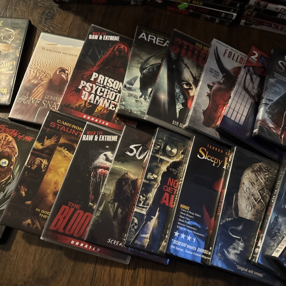 Lot Of 103 HORROR GORE DVD!! Wild Eye, Dark Sky, IFC Midnight ETC ...