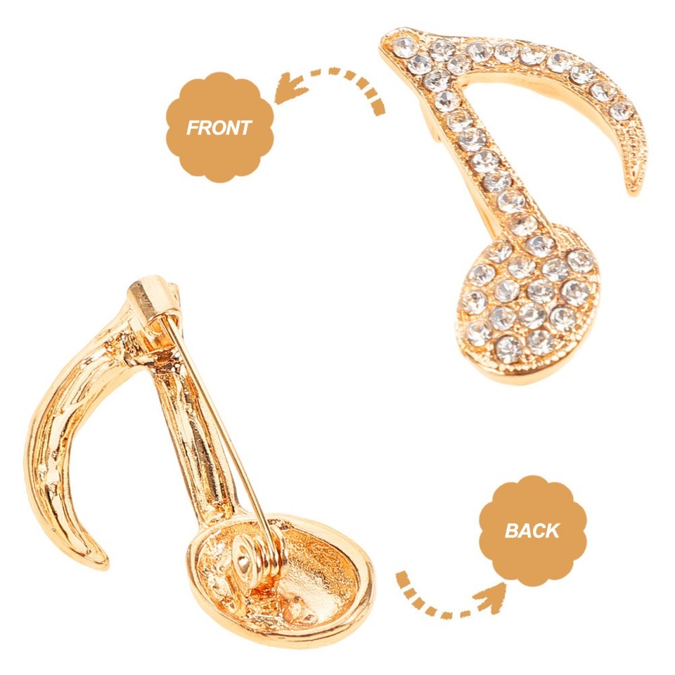 Musical Themed Brooch Pin Instrument Lapel Flag Pins Brooches for ...