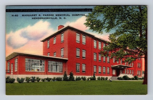 Hendersonville NC- North Carolina, Pardee Memorial Hospital, Vintage ...