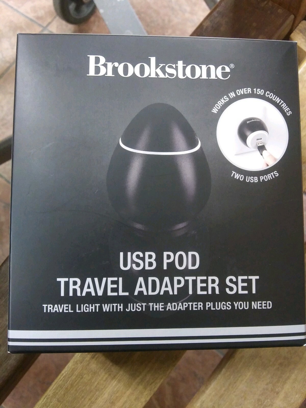 New sealed ! Brookstone USB pod travel adapter set | eBay