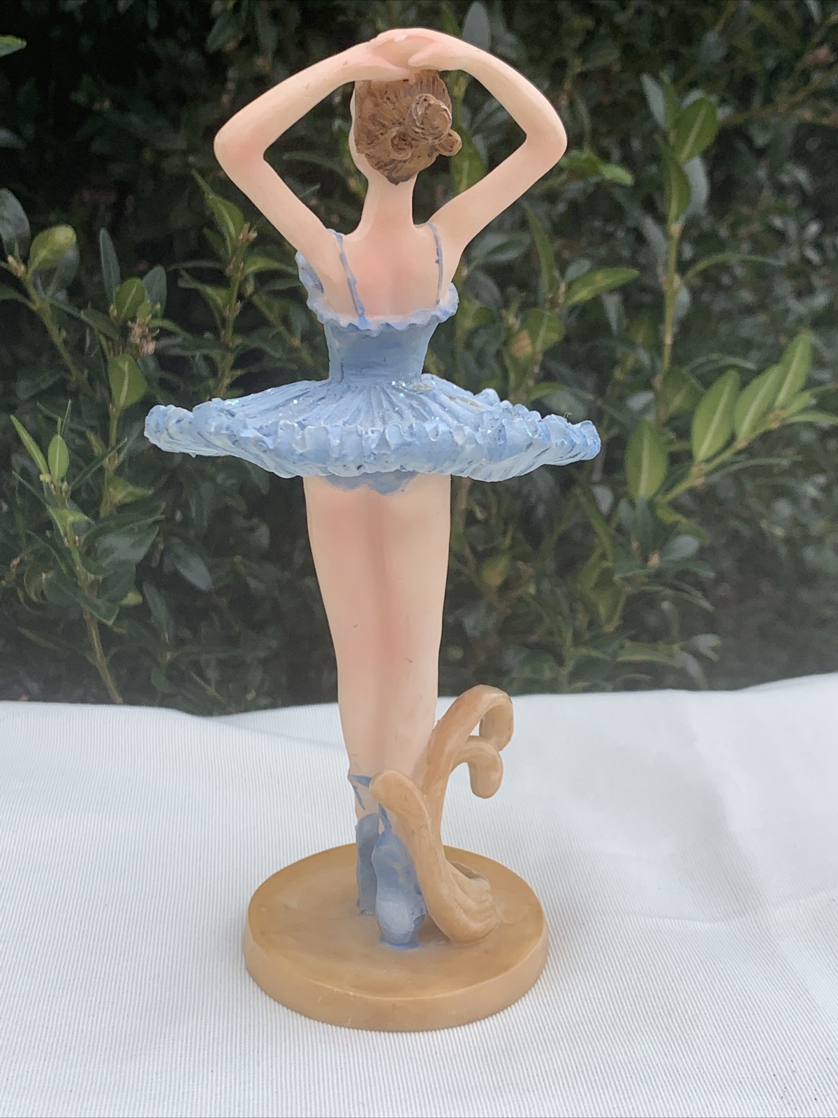 Vintage Blue Danube Ballet Waltz bras en couronne Fifth Position Statue ...