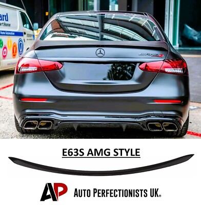 Mercedes E Class E63S AMG Style W213 Carbon Fibre Rear Boot Lip Spoiler ...