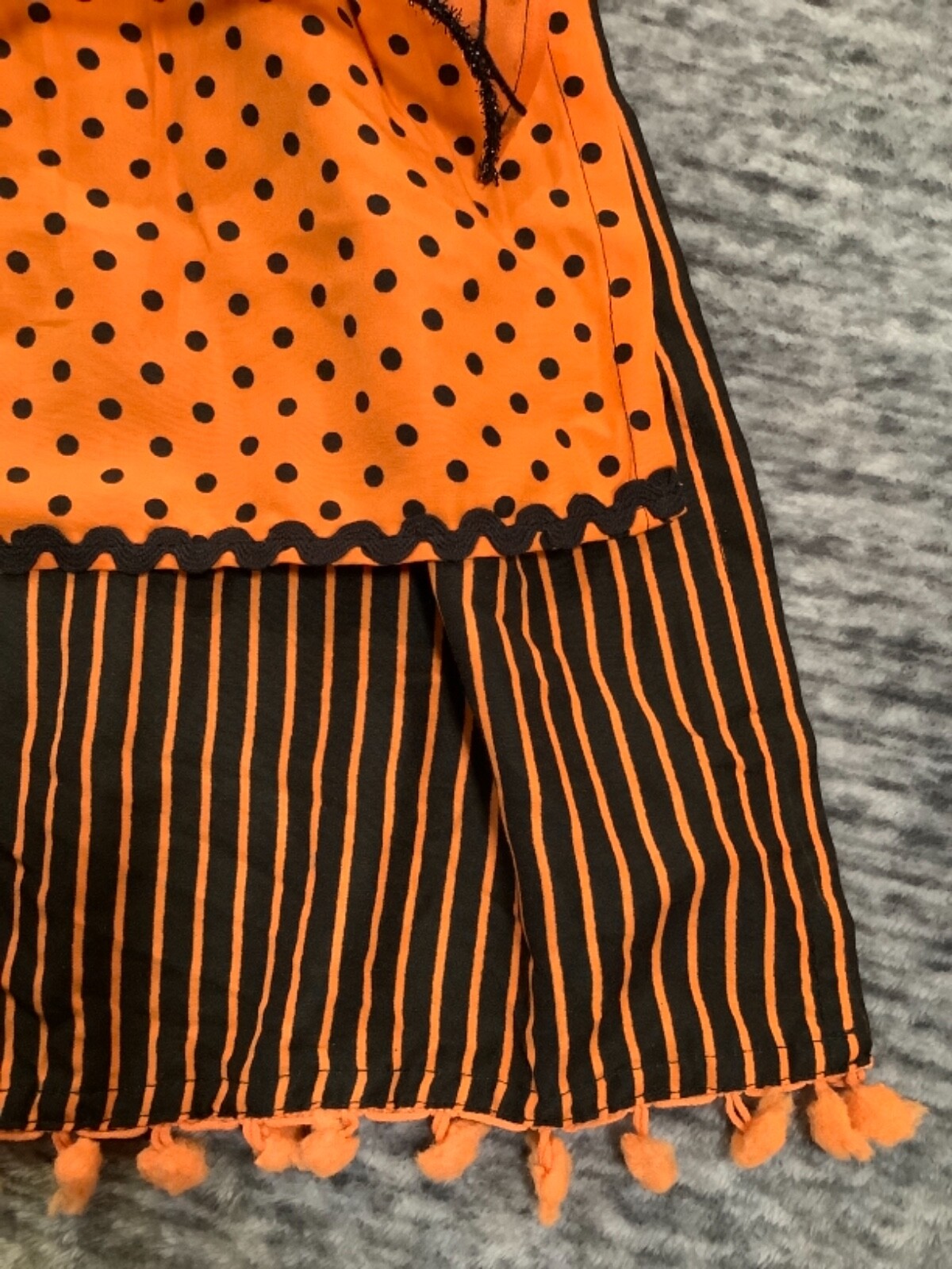 Pier 1 Imports Halloween Polka Dot Spider Web Hostess Apron Black ...