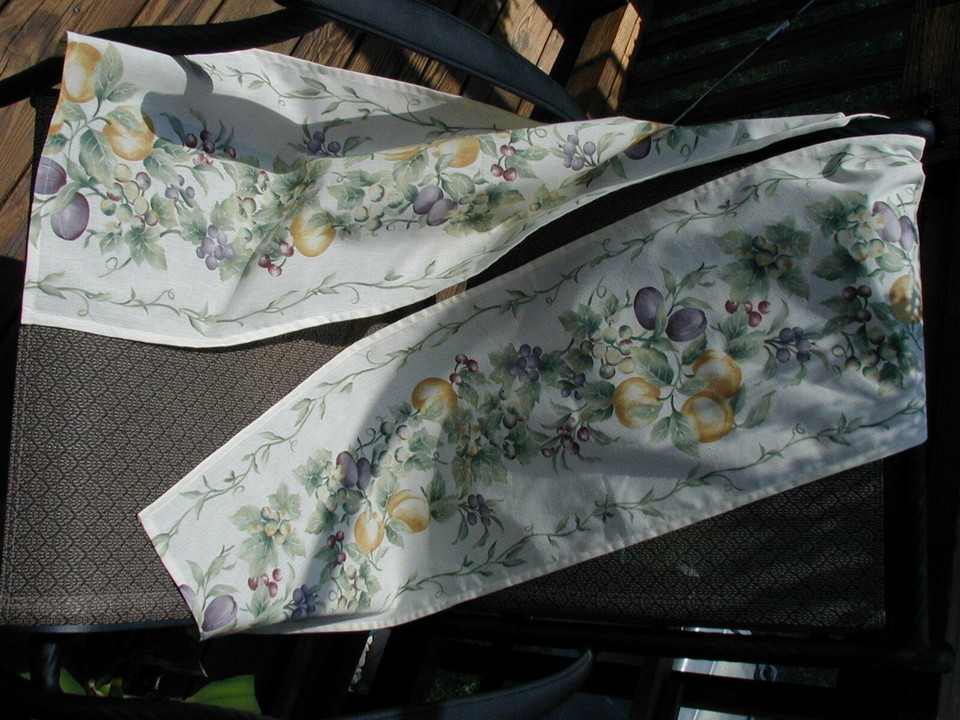 pfaltzgraff Jamberry unlined Table Runner 58 x 13 SPECIAL Made cream ...