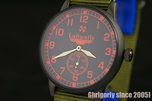 WAR2 WW2 style watch Luftwaffe NOS PILOT's Ex Rare Vintage USSR ...