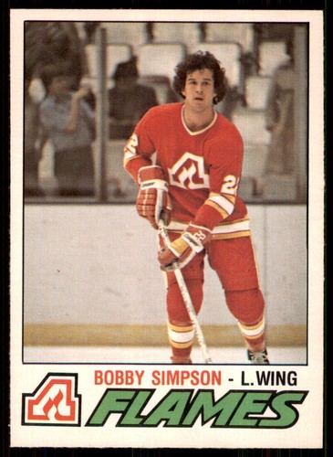 1977-78 O-Pee-Chee Bobby Simpson RC Atlanta Flames #310 | eBay