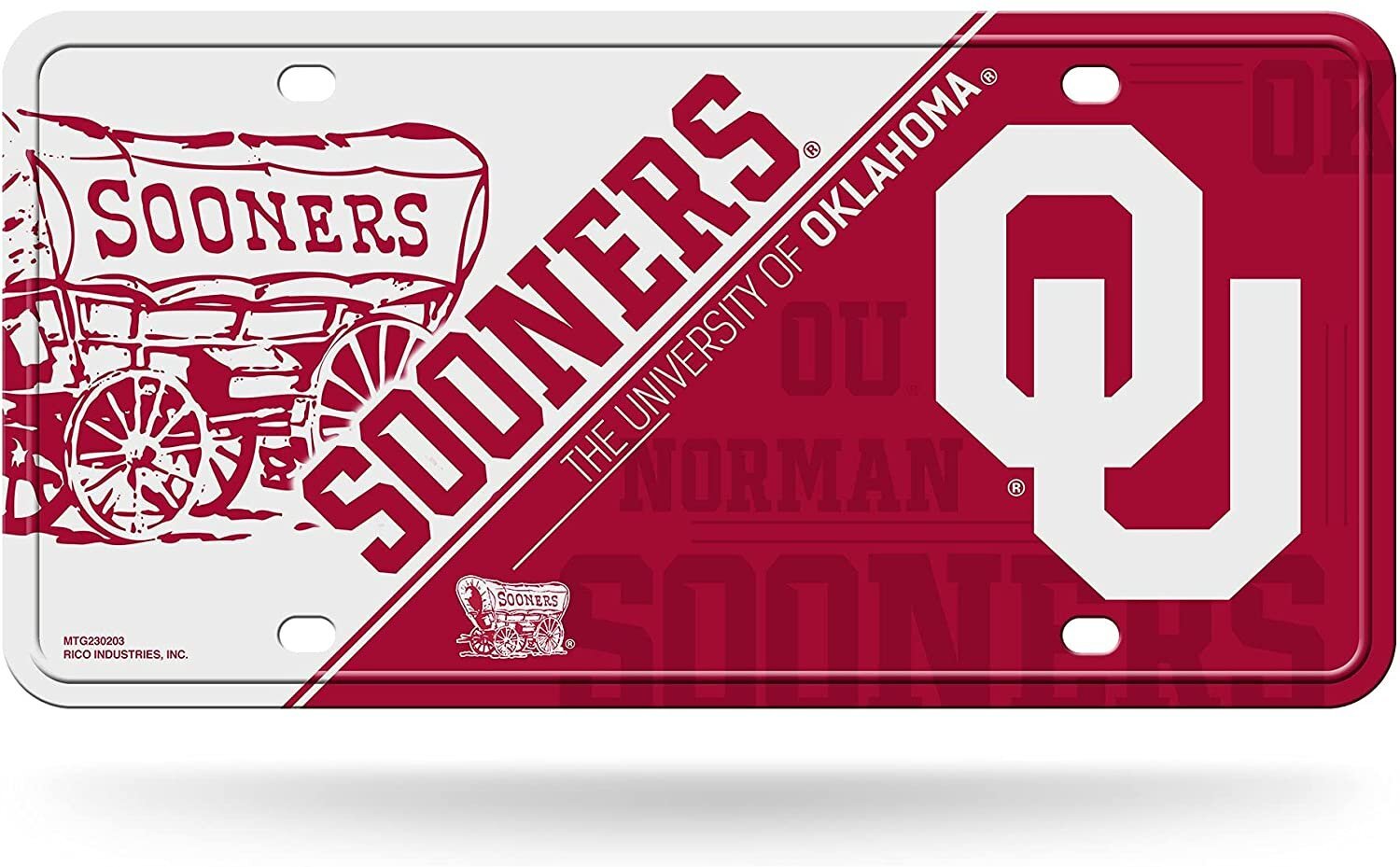 University of Oklahoma Sooners Metal Tag License Plate Novelty 6x12 ...