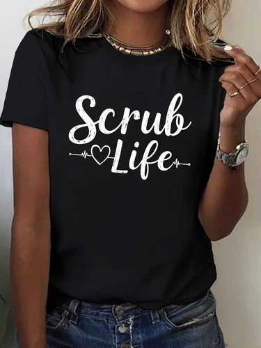 Scrub Life Pure Women's T-shirt Comfort Fit | eBay