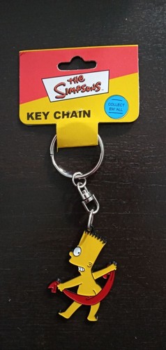 Keychain Bart The Simpsons Fox 2002 New Metallic Matt Groening | eBay