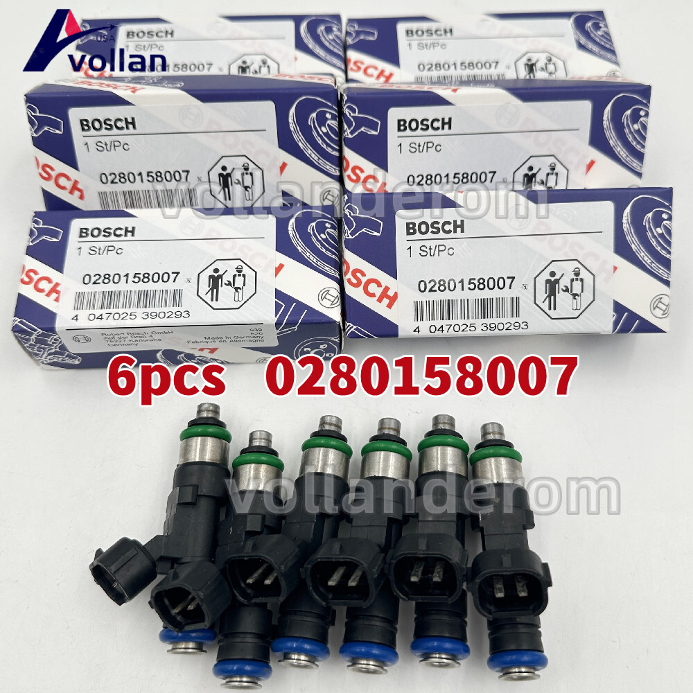 6pcs NEW 0280158007 FUEL INJECTORS QX56 ARMADA TITAN PATHFINDER 5.6L V8 ...