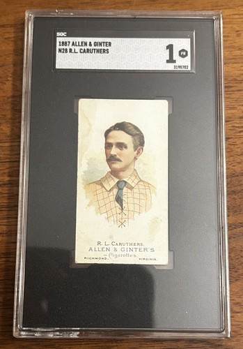 1887 Allen & Ginter N28 R.L. Bob Caruthers SGC 1 | eBay
