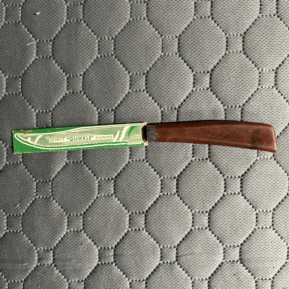 Quikut Stainless Steel Quikkle Edge Steak Knife Vintage Lot Of 16 New ...