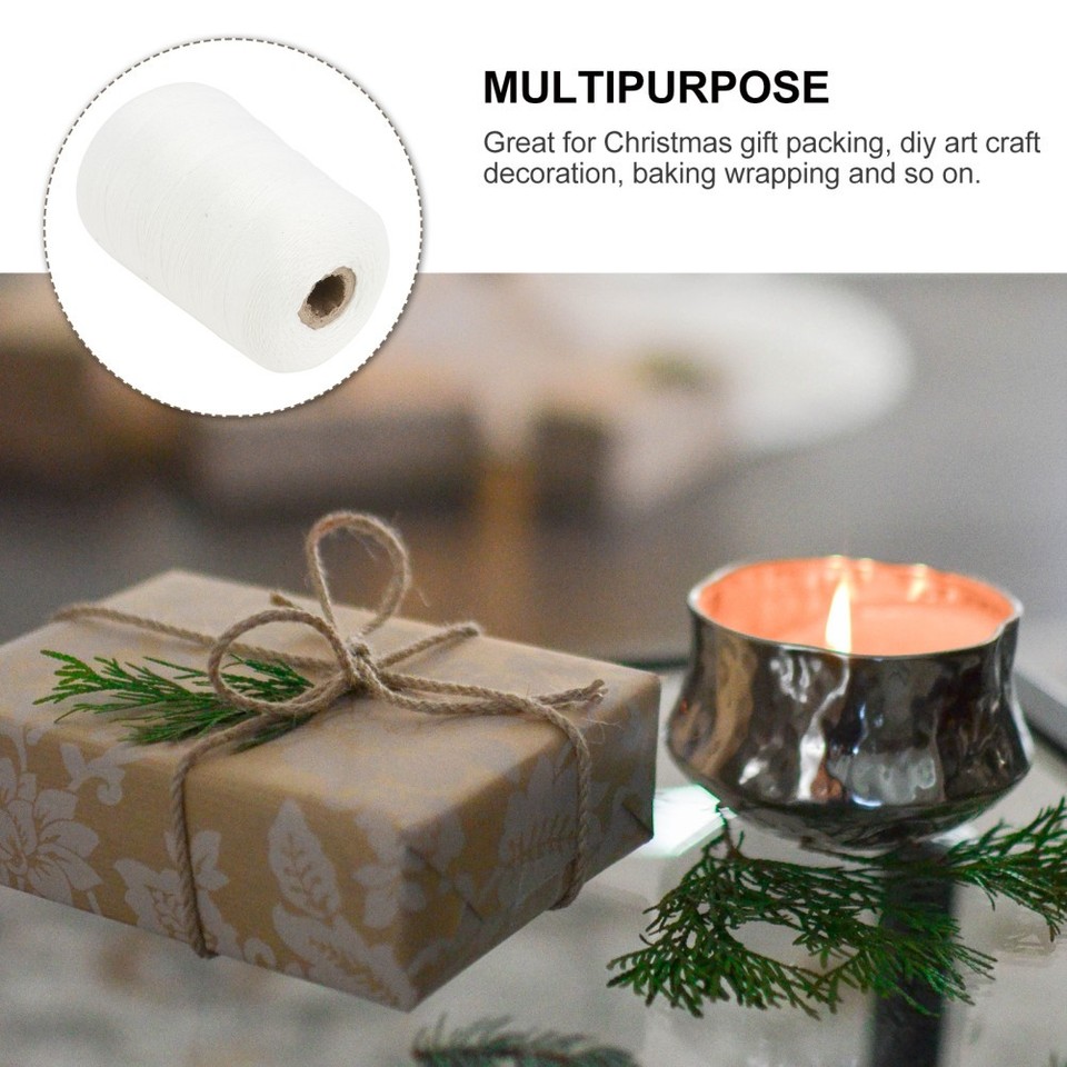 1 Roll 500M Fine Cotton Rope Hanging Rope Woven Cotton String Bundle ...
