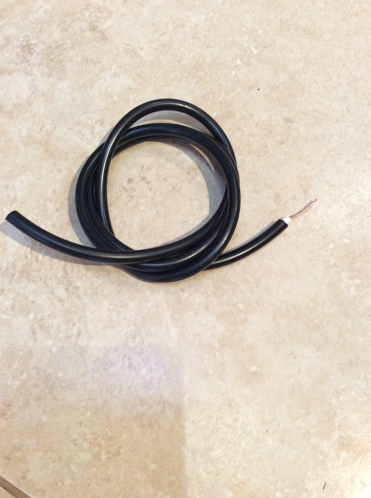 2 Metre of UK made Black Motorcycle HT Lead 7mm Copper Core Vintage ...