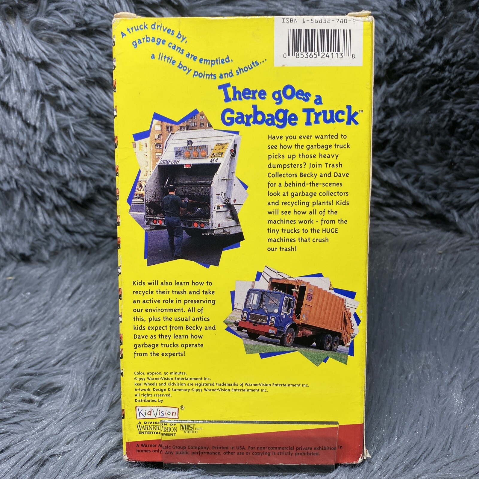 There Goes A Garbage Truck VHS 1997 Kid Vision Real Wheels Rare Movie ...