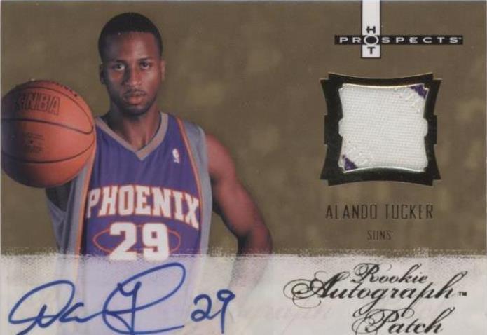 2007-08 Fleer Hot Prospects - Rookie Autograph Patch Alando Tucker #103 ...