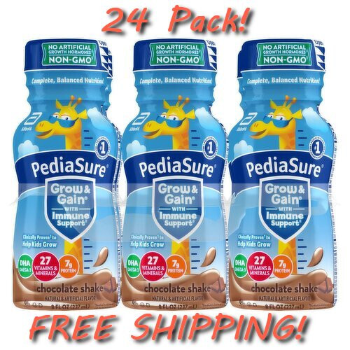 Chocolate Pediasure Grow & Gain 24 Pack Expiration Date: Sept 2026 ...