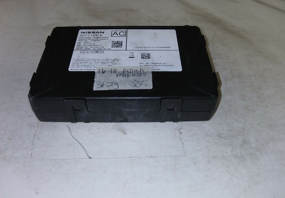 2016-2018 Nissan Altima Pathfinder or Murano telematics module 28275 ...