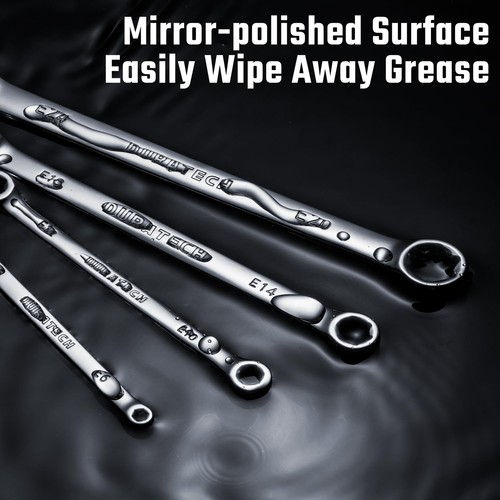 DURATECH 4-Piece E-Torx Wrench Set Double Box End Wrench Set CR-V Steel ...