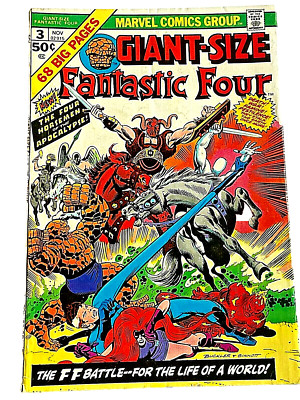 GIANT-SIZE FANTASTIC FOUR #3 68 PGS 1974 JACK KIRBY & STEVE DITKO | eBay