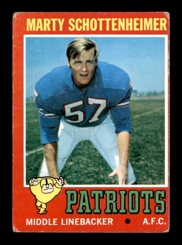 1971 Topps #3 Marty Schottenheimer RC VG X2998058 | eBay