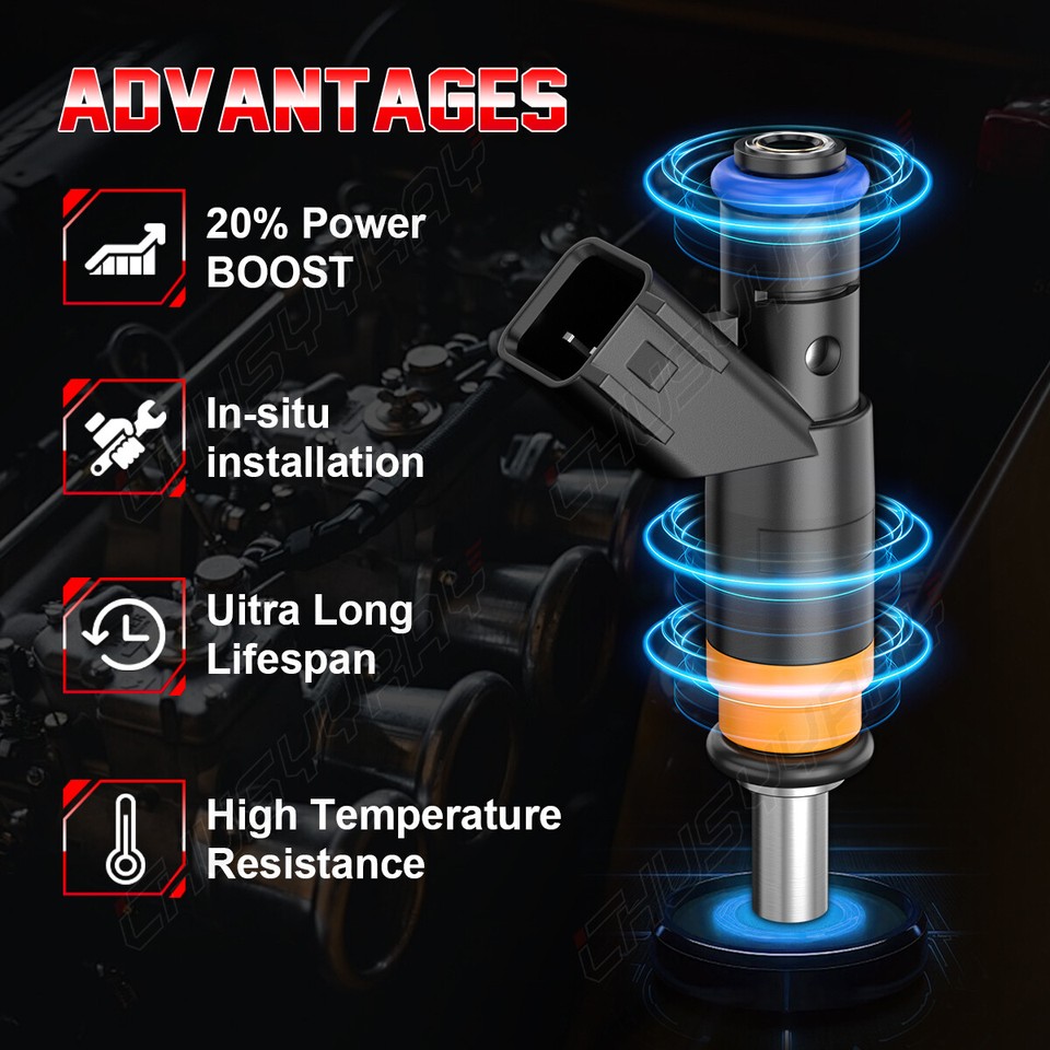 8X 05037479AA Fuel Injectors For 2018 Dodge Chrysler 300 Jeep Ram 1500 ...