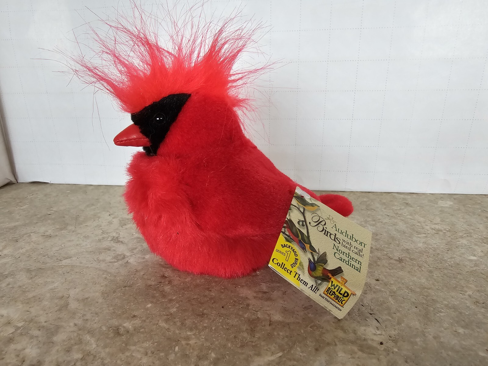 Northern Cardinal Audubon Bird Plush Stuffed Animal Wild Republic for ...