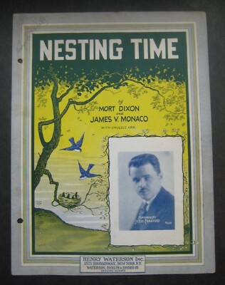 Nesting Time by Jesse Crawford sheet music | eBay