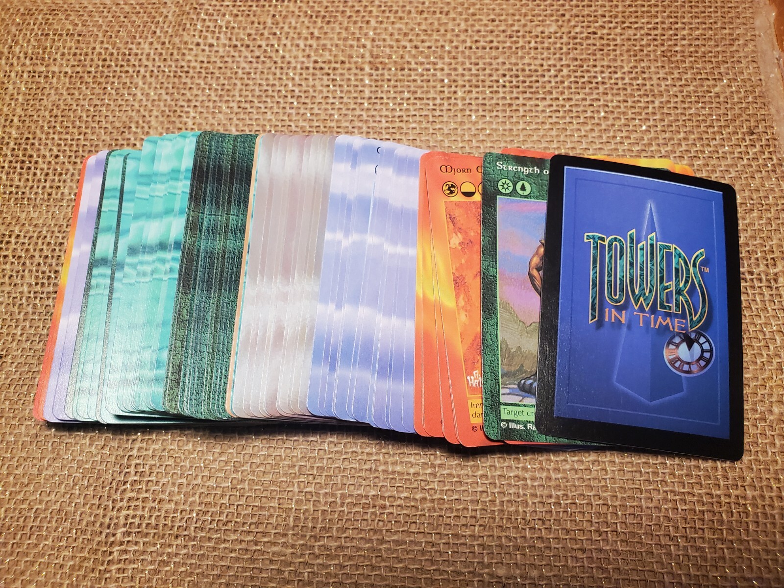 1994 TOWERS IN TIME Collectible Card Game 90+ Lot TCG CCG Thunder ...