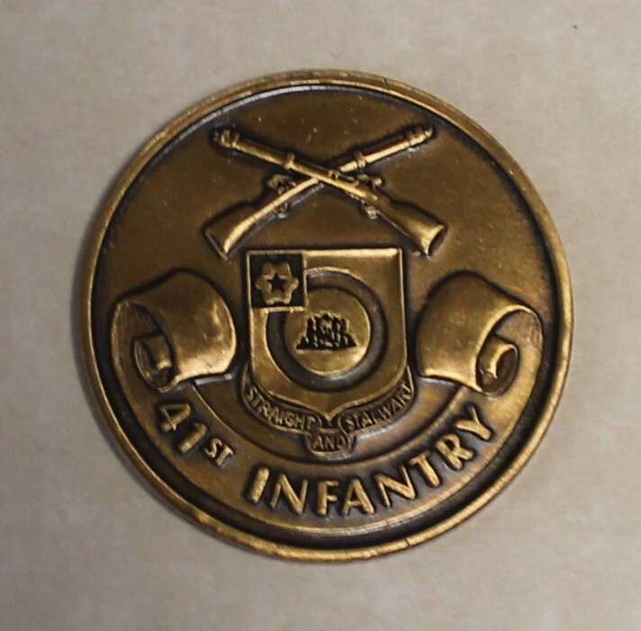 41st Infantry Regiment Army Challenge Coin Vintage | eBay