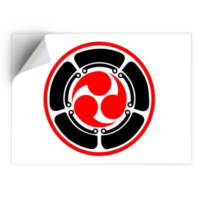 1 x Vinyl Sticker A5 - Triple Tomoe Buddhist Shinto Japan #10468 | eBay UK