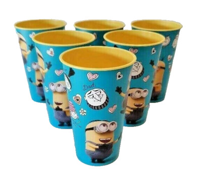 MINIONS - KIDS TALL DRINKING CUPS X 6 | eBay Australia